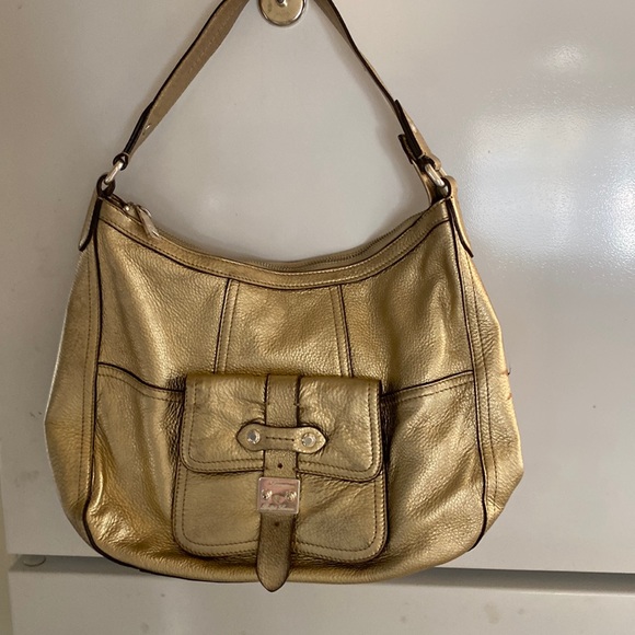 Lauren Ralph Lauren | Bags | Ralph Lauren Metallic Gold Purse | Poshmark